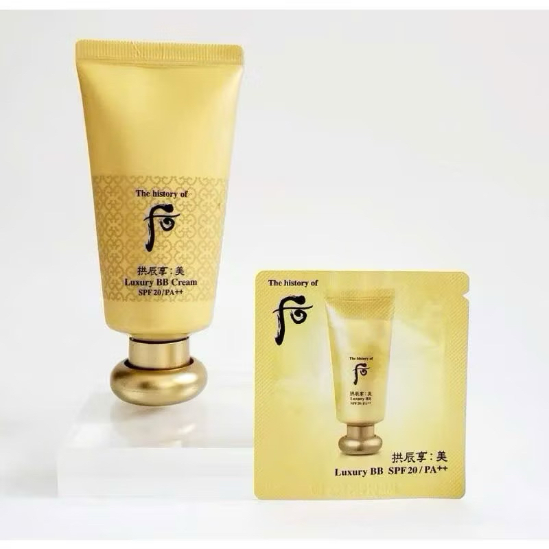 10 packs of BB CREAM LUXURY WHOO Foundation HOLY MAKEUP FOUNDATION 1ml ...