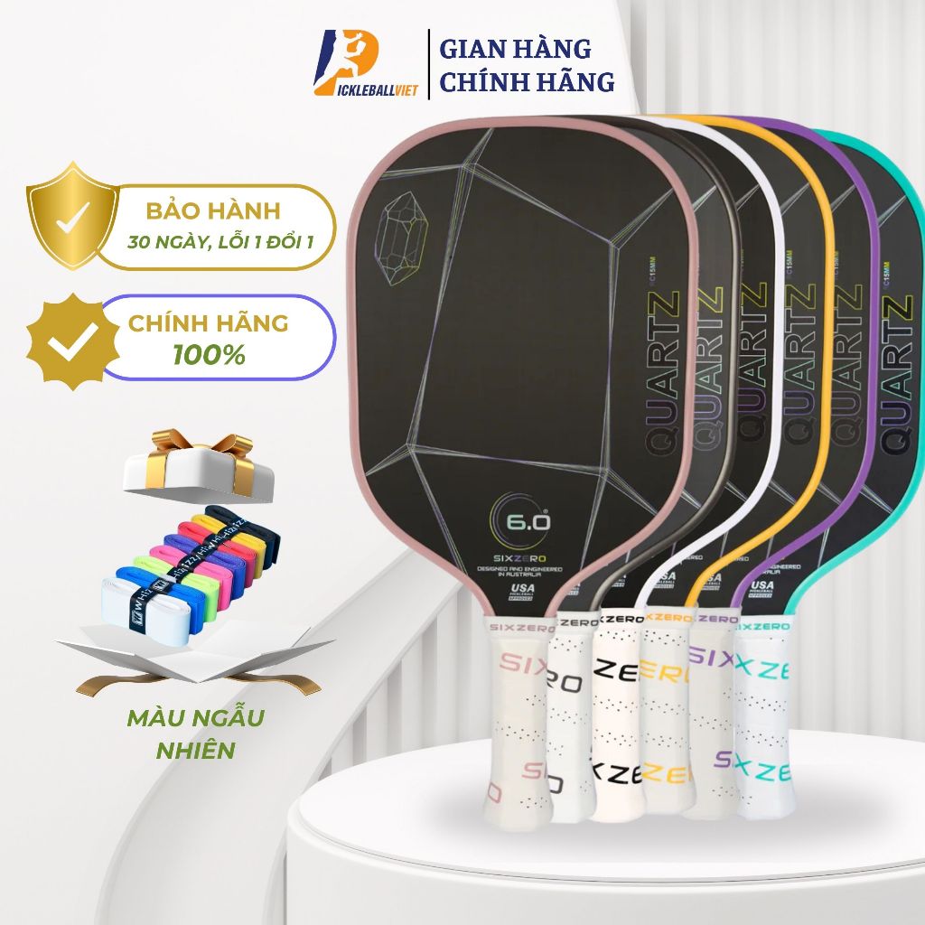 Genuine Six Zero Quartz Pickleball Racket | Shopee Malaysia