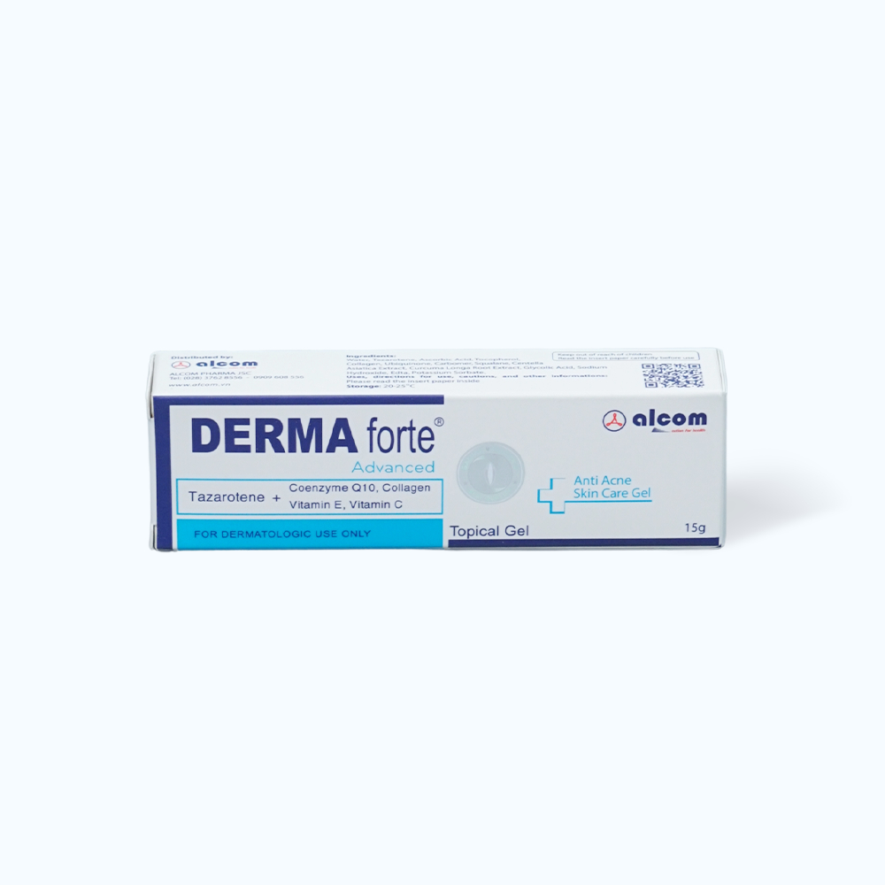 DERMA FORTE cream helps reduce acne and helps fade scars (15g tube ...