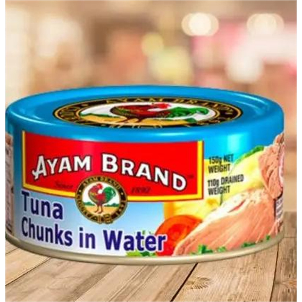 Ayam BRAND + BLUE Box 150g + Tuna in Water / THAILAND / Tuna Chunks in ...