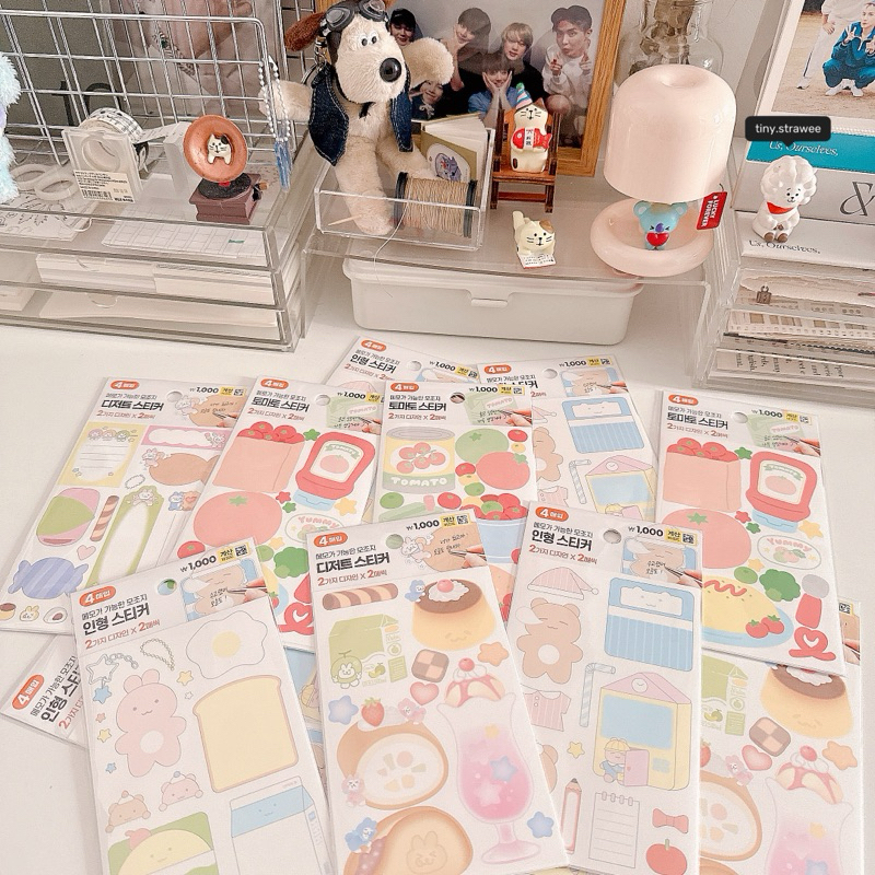Daiso Korean matte sticker note paper | Shopee Malaysia