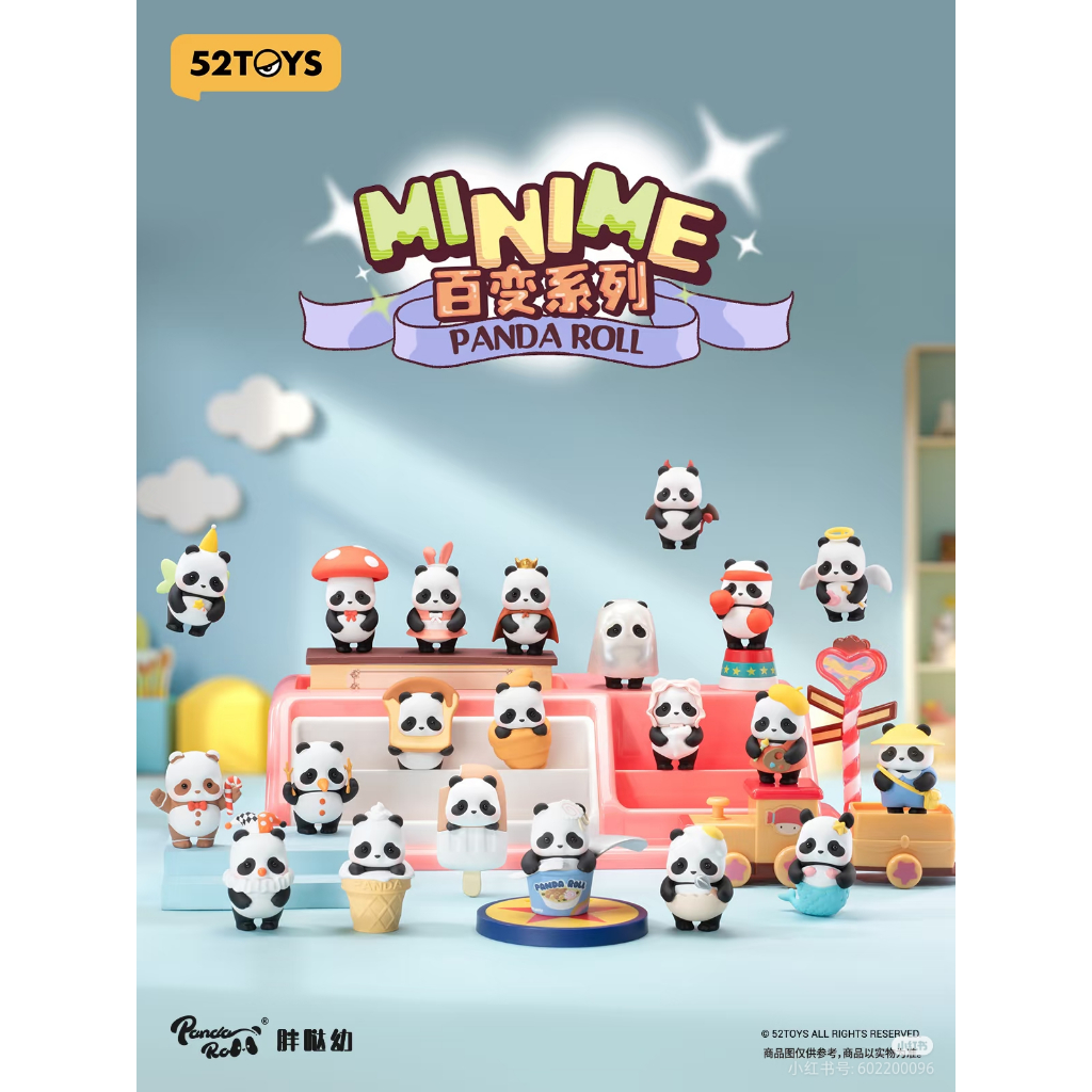 [Available] Blindbox Series Panda Roll Mini Genuine 52TOYS Random Pack ...