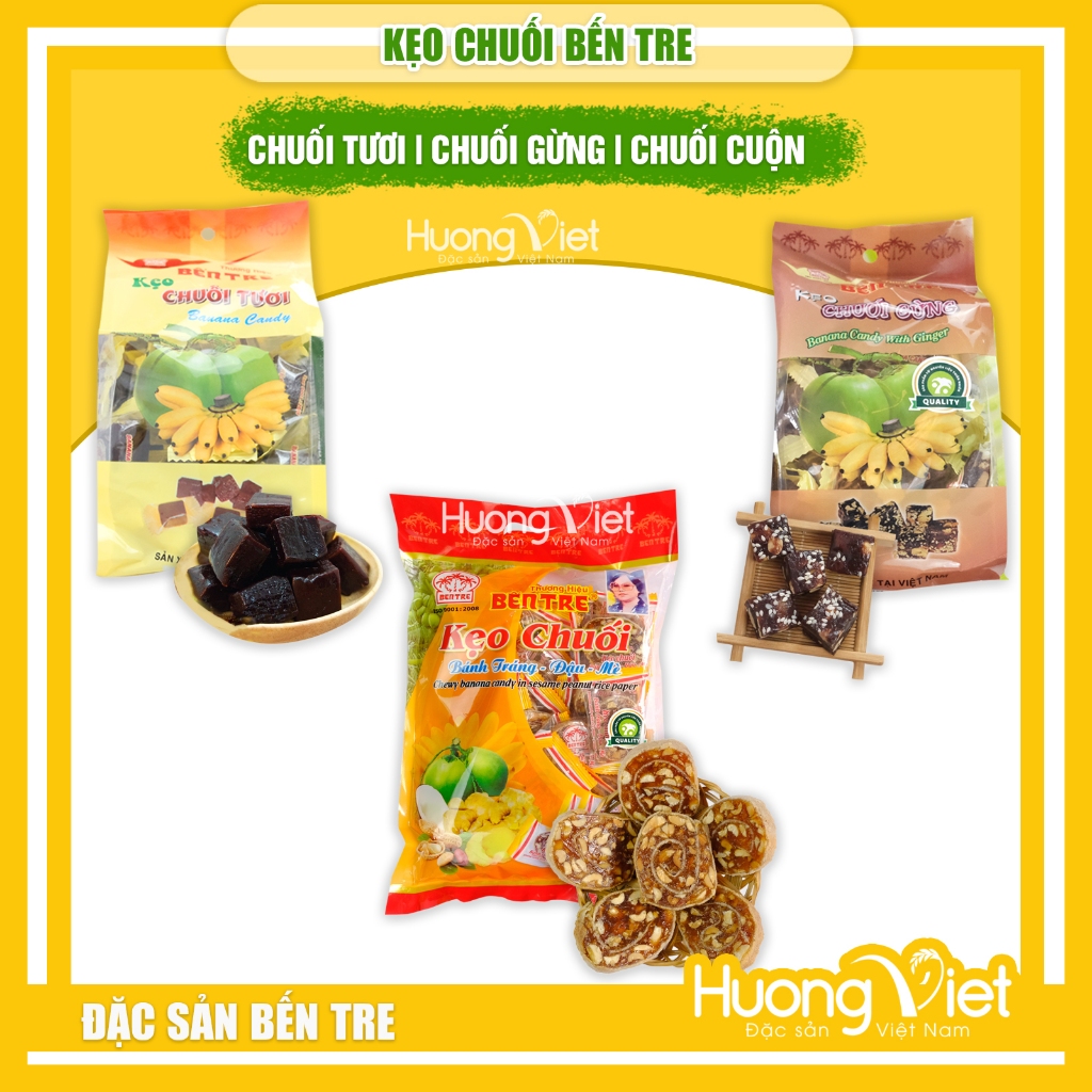 Ben Tre banana candy, fragrant and rich in delicious Siamese banana ...