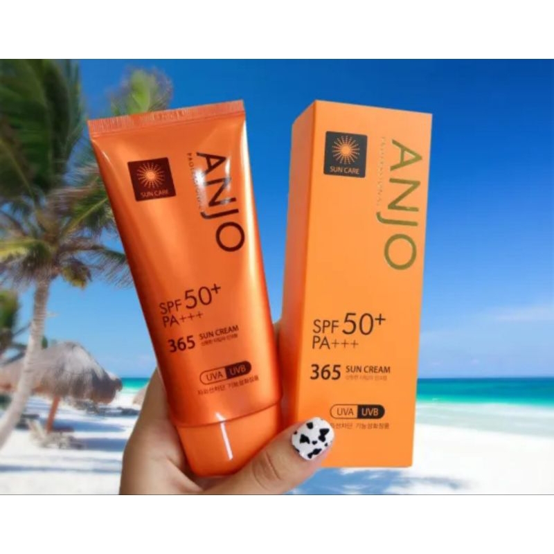 Anjo Korean tone-enhancing sunscreen SPF 50 PA+++70G | Shopee Malaysia