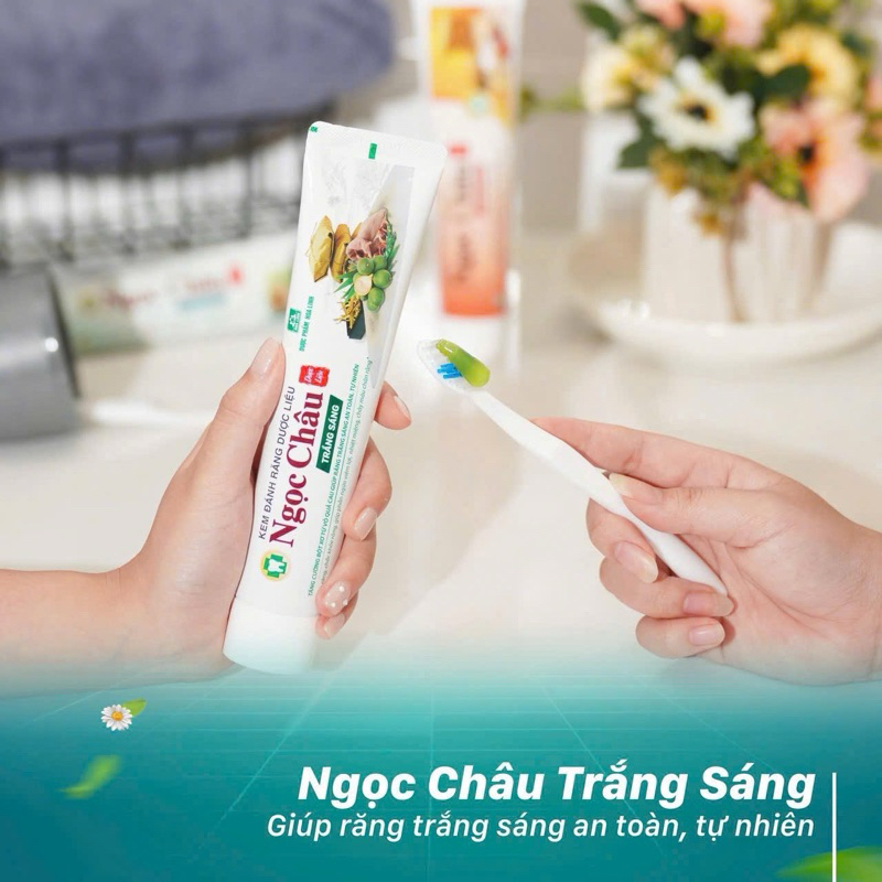 Ngoc Chau whitening medicinal toothpaste enhances fiber powder from ...