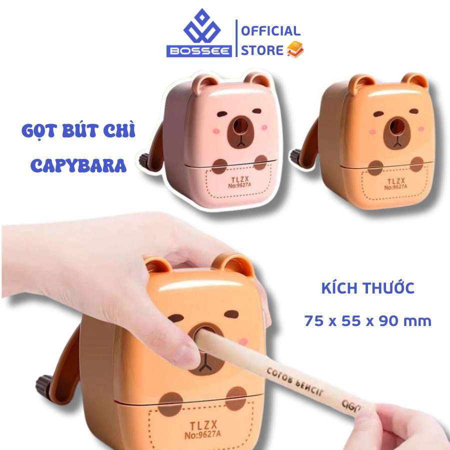 Capybara automatic rotating pencil sharpener, cute and funny hand ...