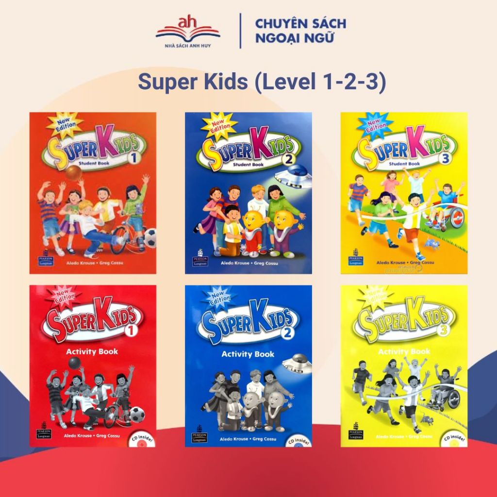 English Book - Superkids Level 1 2 3 (Combo of 2 Student books ...