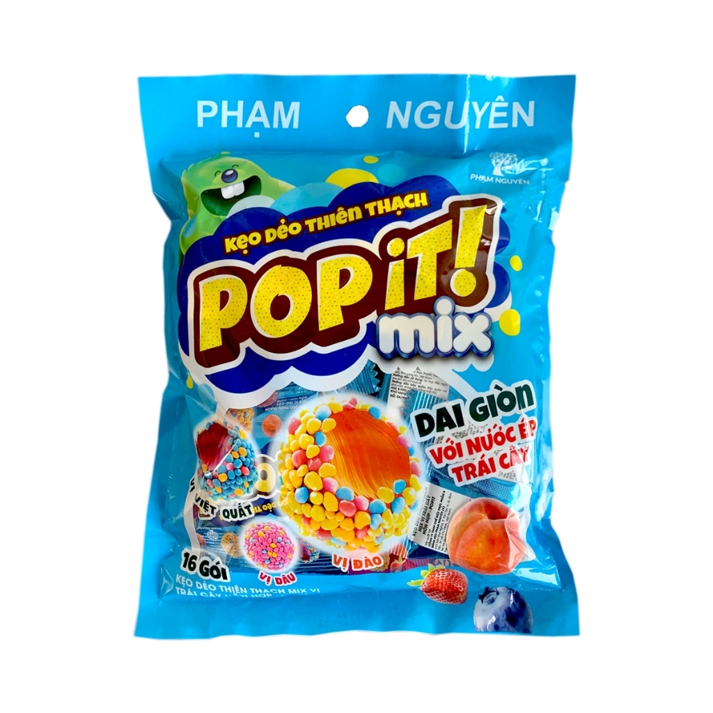 Meteor Gummy Candy from Real Fruit Juice Mixed with Popit Flavor 200g ...