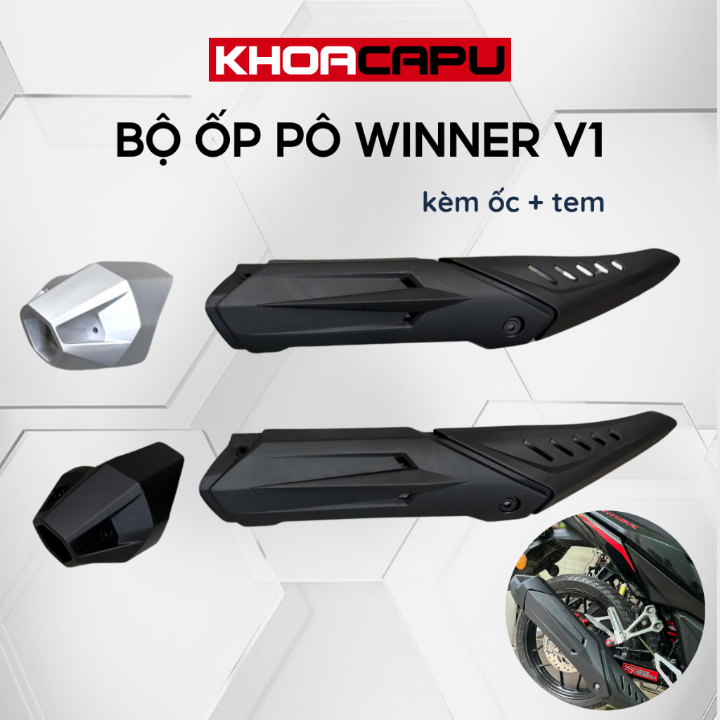 New Thai Model Winner V1 Muffler Set, Hood Cover, Winner 150 Thai ...