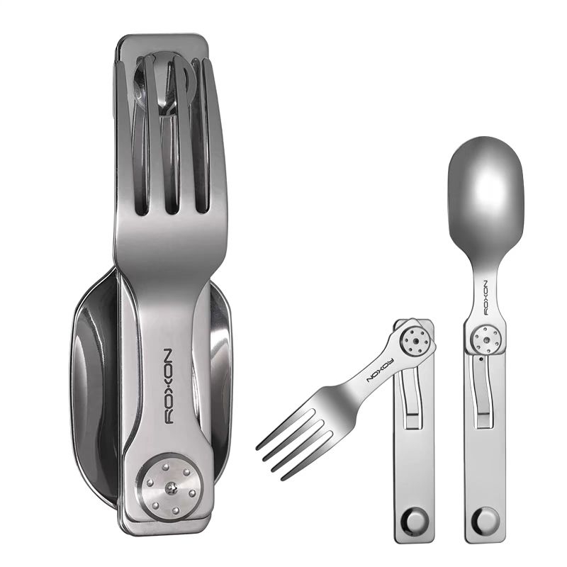 Roxon C2 folding travel spoon and fork - 2 functions | Shopee Malaysia