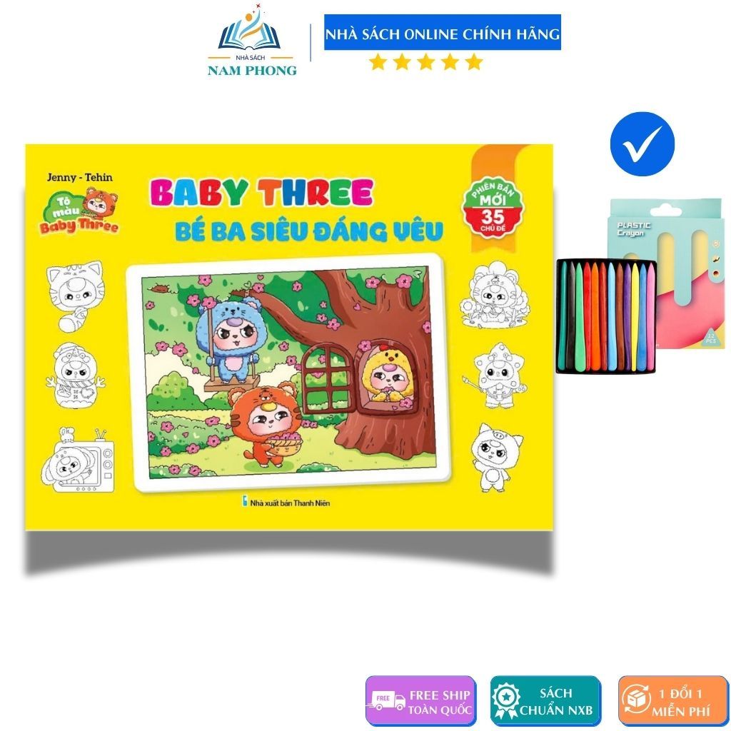 Book - Baby Three Coloring - Super Adorable Baby Three New Version 35 ...
