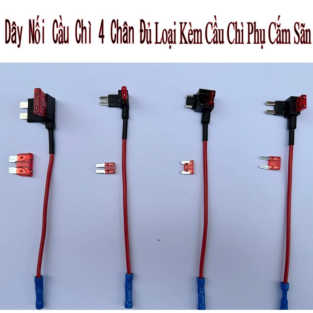 Fuse connection wire with auxiliary fuses of all 4 types of pins in the ...