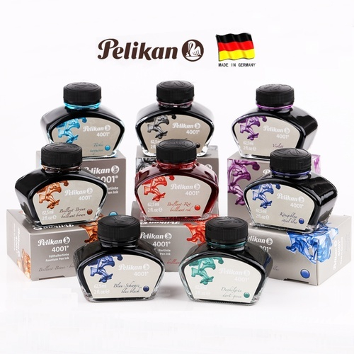 German Pelikan 4001 ink (62,5ml bottle), Quick-drying ink, does not ...