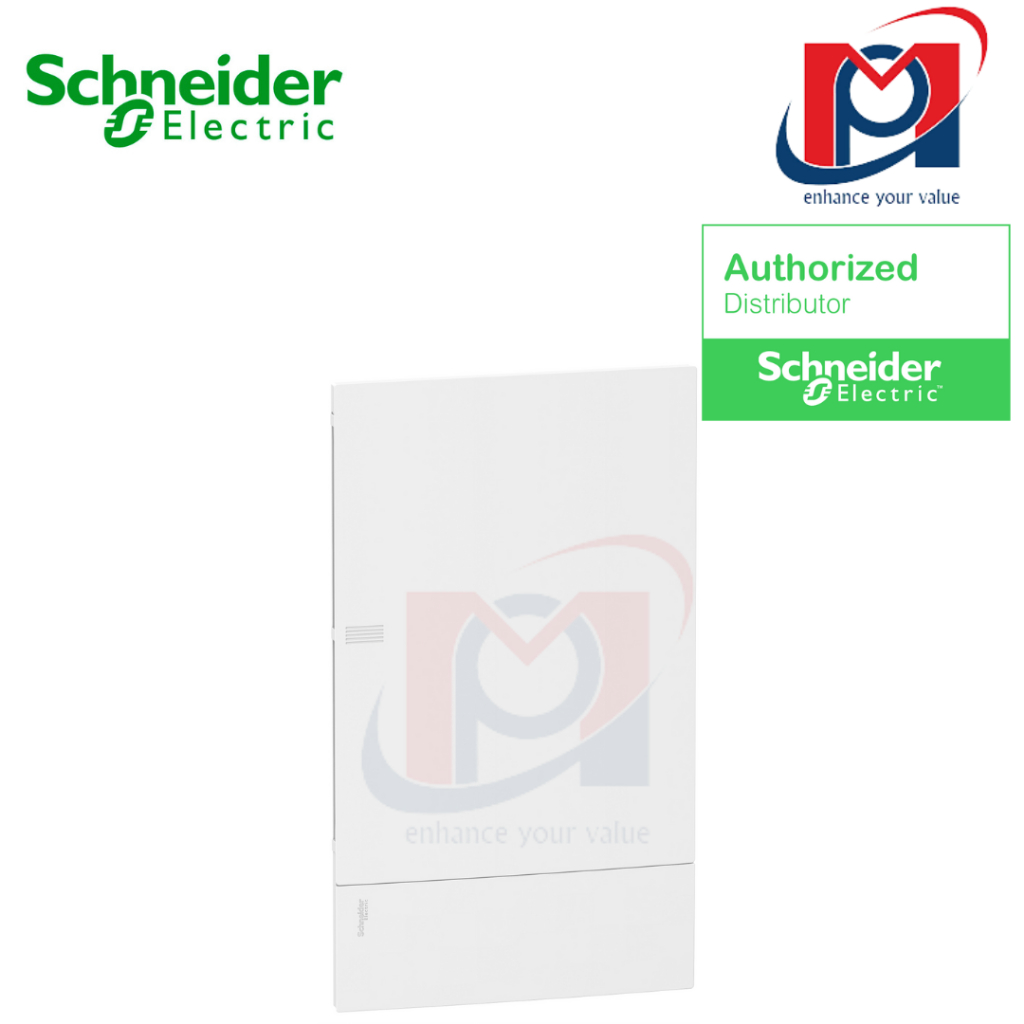 Wall-mounted plastic electrical cabinet with white door 36 modules ...