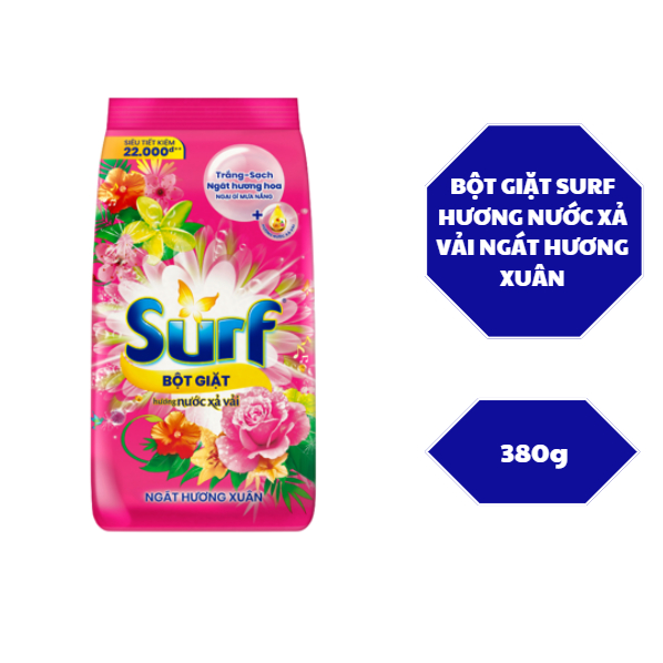 1 Pack of Surf Laundry Detergent with Spring Fragrance 380g/Pack ...
