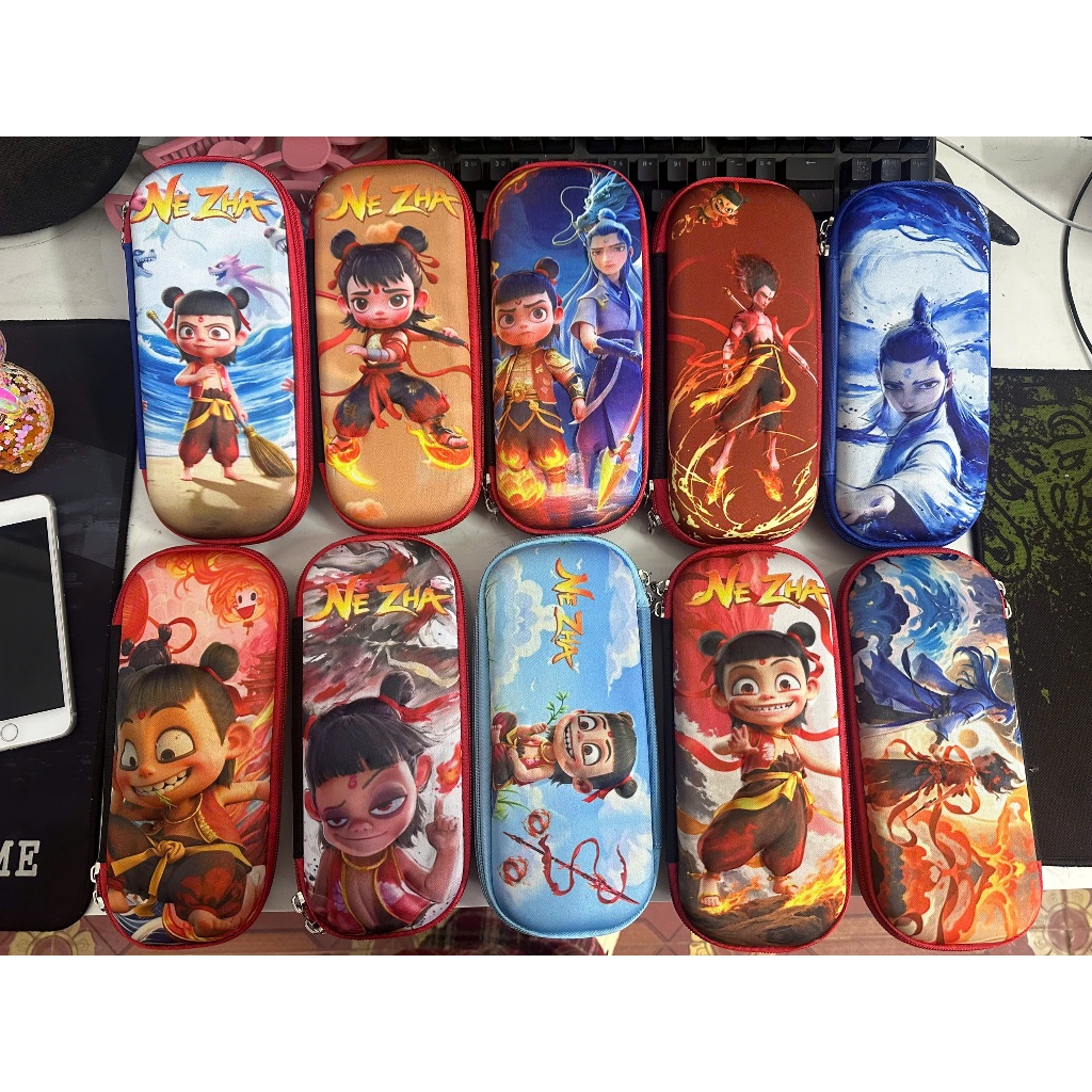 Cute embossed 3D pen case with NaTra, Baby Three, Capybara, Labubu and ...