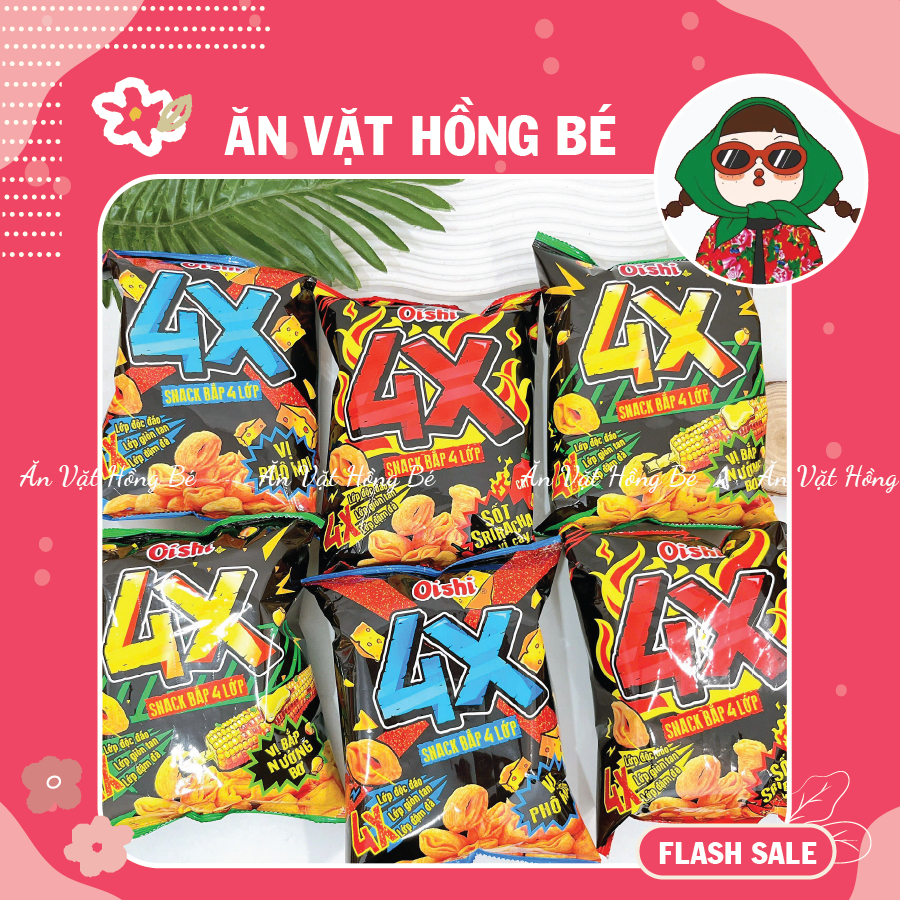 Oishi Snacks SRIRACHA Sauce Flavor, Cheese Flavor, Butter Corn 4X 4 ...