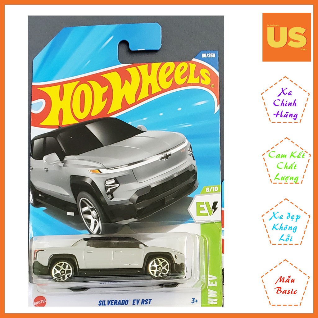 Hot Wheels EV Silverado RST Gray Model Car | Shopee Malaysia