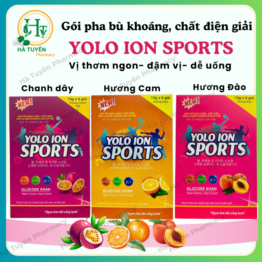 Yolo ION SPORTS mineral and electrolyte replacement package - Box of 6 packs - Bold taste ...