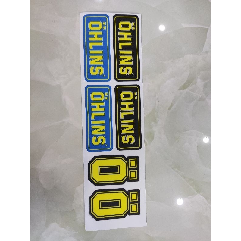 Ohlins Letter Combo Logo Decal | Shopee Malaysia