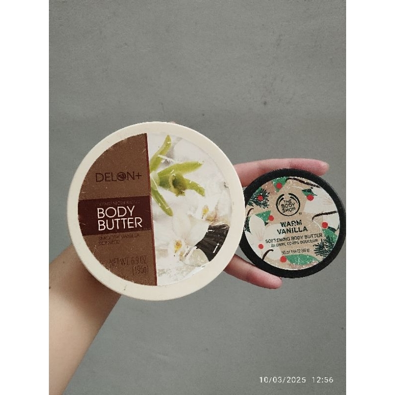 Delon + The Body Shop Body lotion with Vanilla scent (still full ...