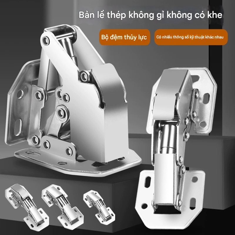 Hydraulic cabinet door hinges without holes, Stainless steel kitchen ...