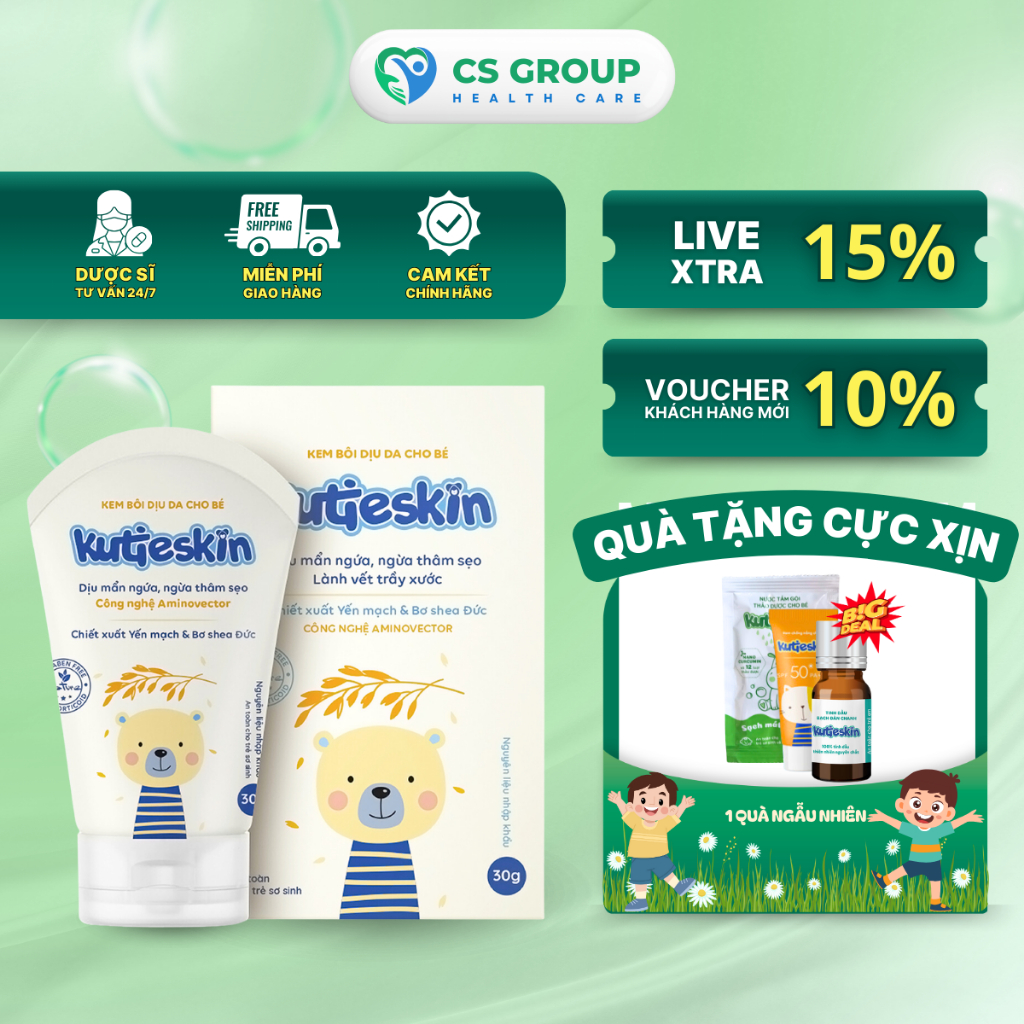 [BUY 1 GET 1 FREE] KUTIESKIN Diaper Rash Relief Cream 30g HCS | Shopee ...