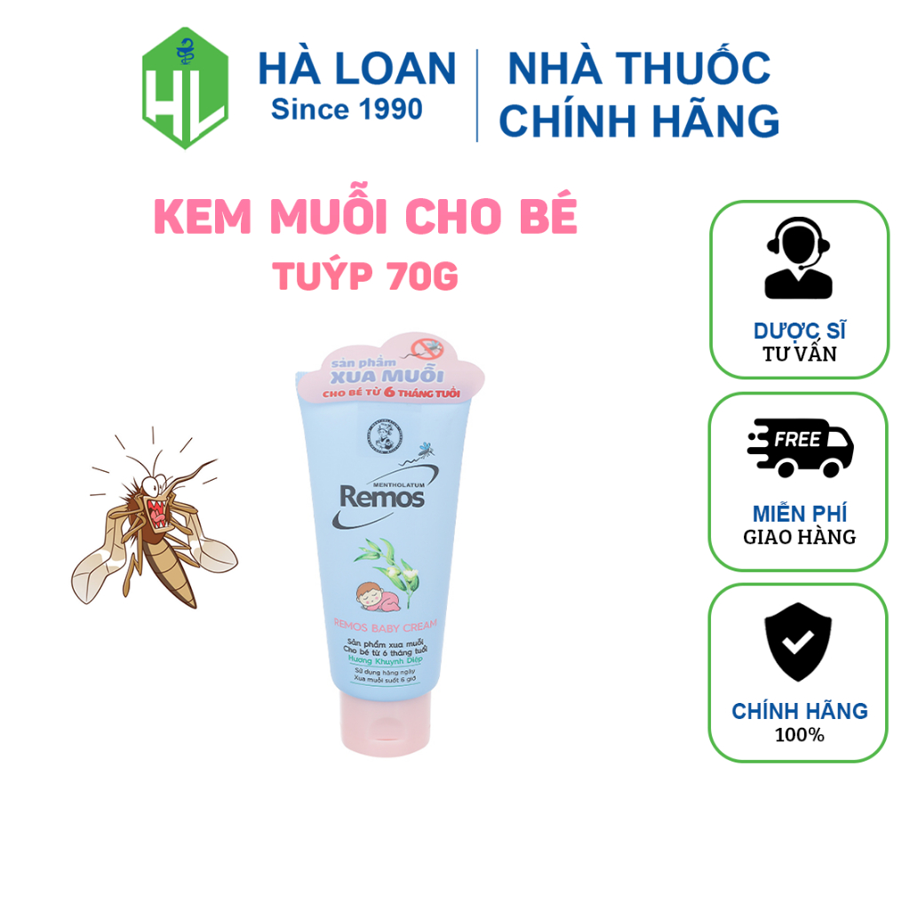 Remos Baby Cream - For children from 6 months old, Eucalyptus Fragrance ...