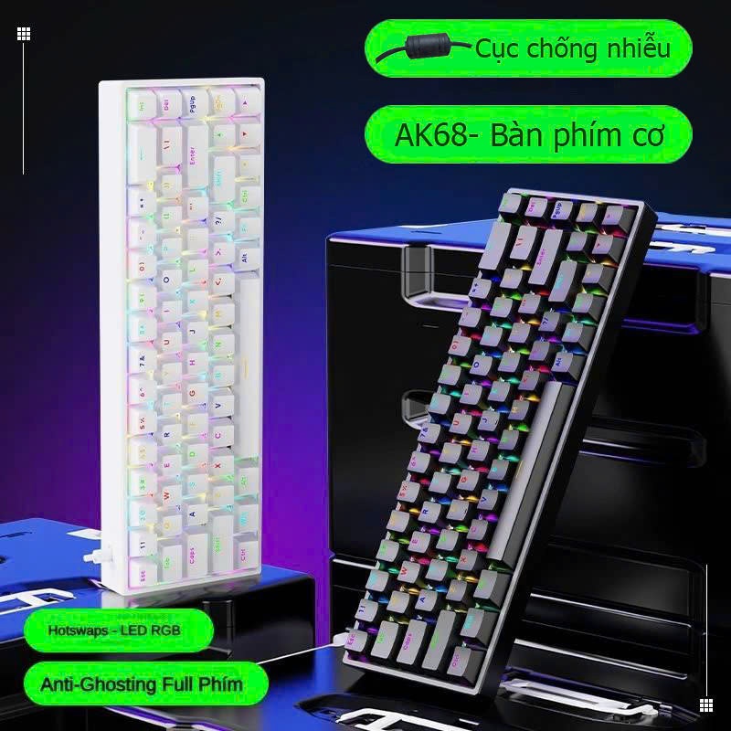 Ak68 mechanical keyboard version 2025 RGB Anti-interference block ...