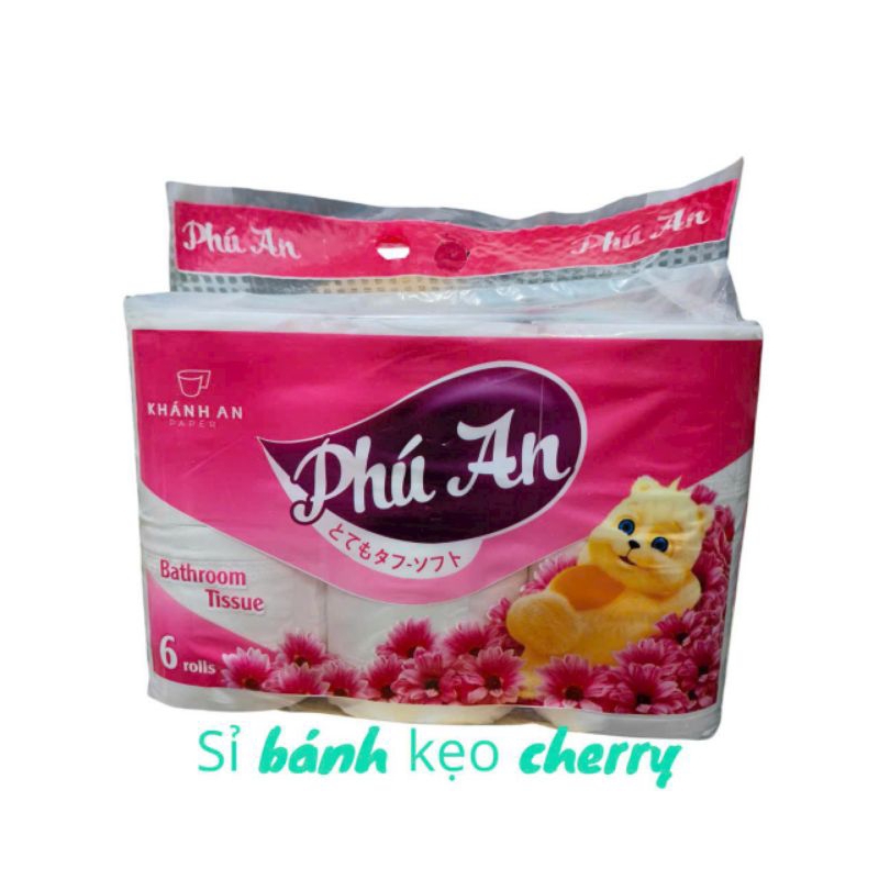 (100% Pure pulp) SUPER SOFT AND SMOOTH 6 ROLLS OF PHU AN PAPER WITHOUT ...