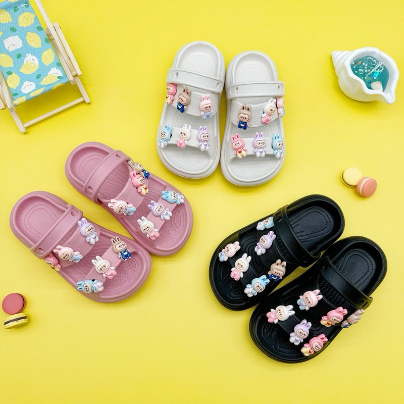 Cross labubu sandals for boys and girls made of eva plastic, soft and ...
