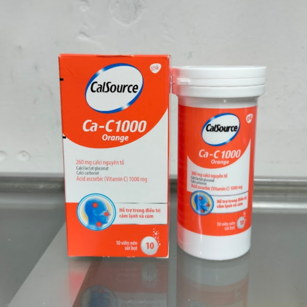 CalSource Ca Orange effervescent tablets - C1000 Orange calcium and ...