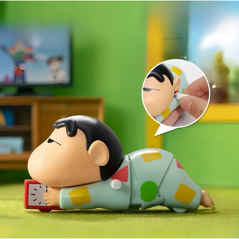 TRI Shin-Chan Wind-Up Toy Lying Crawling Cycling Hat Fun Senseless Hot ...