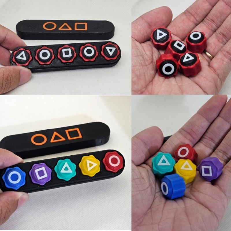 Gonggi Squid Game 2 Set of 5 Iron Core/Plastic Core, Squid Game Squid ...