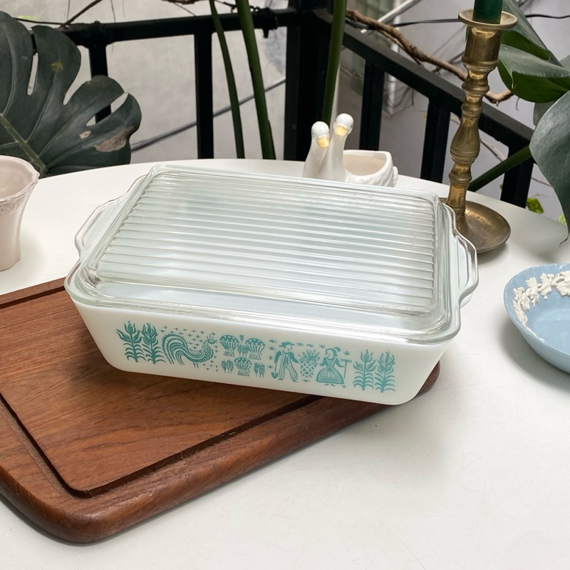 Pyrex OVEN WITH BUTTERPRINT CINDERELLA PATTERN WITH GLASS LID | Shopee ...