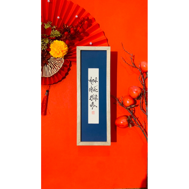 Handmade handwritten natural wood desk calligraphy frame to decorate ...
