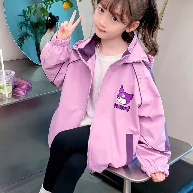 Kuromi windbreaker for girls - 2-layer MESH LINED windbreaker Unique ...