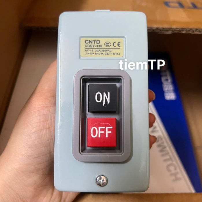 (CNTD) 3-Phase Push Button Switch 15A-30A 380V Cabinet Surface Mount ...