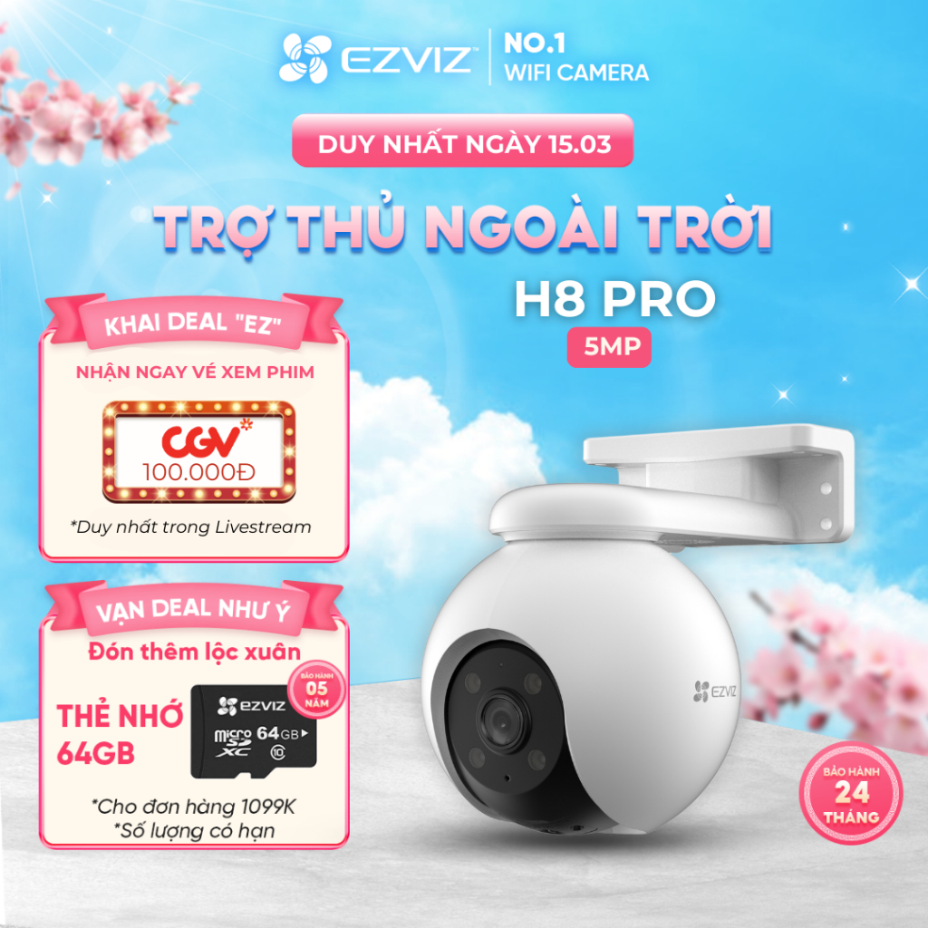 Ezviz H8 PRO 5MP Wi-fi Camera Night Color Recording, AI Technology ...