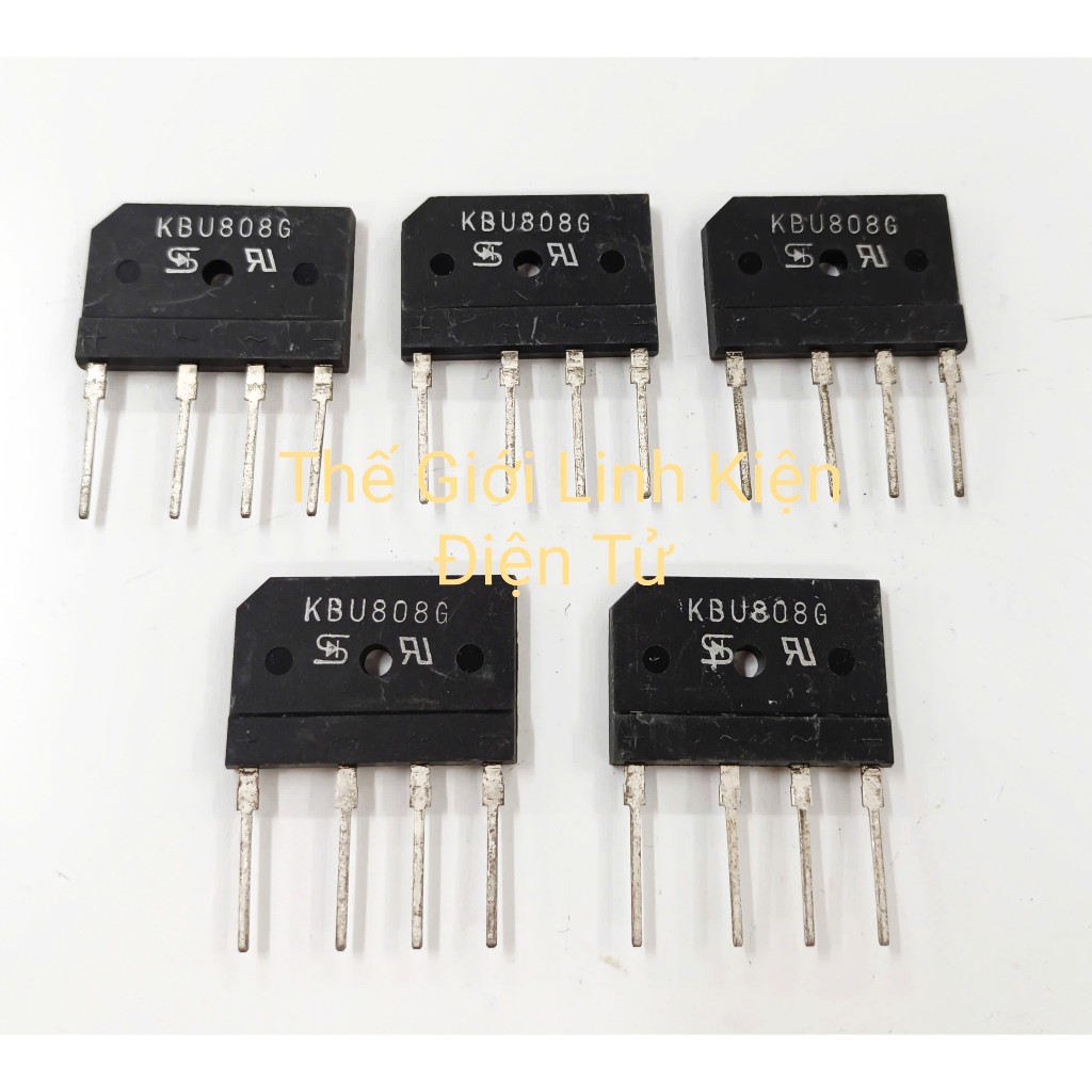 Combo of 5 Bridge Diodes KBU808 (8A) | Shopee Malaysia