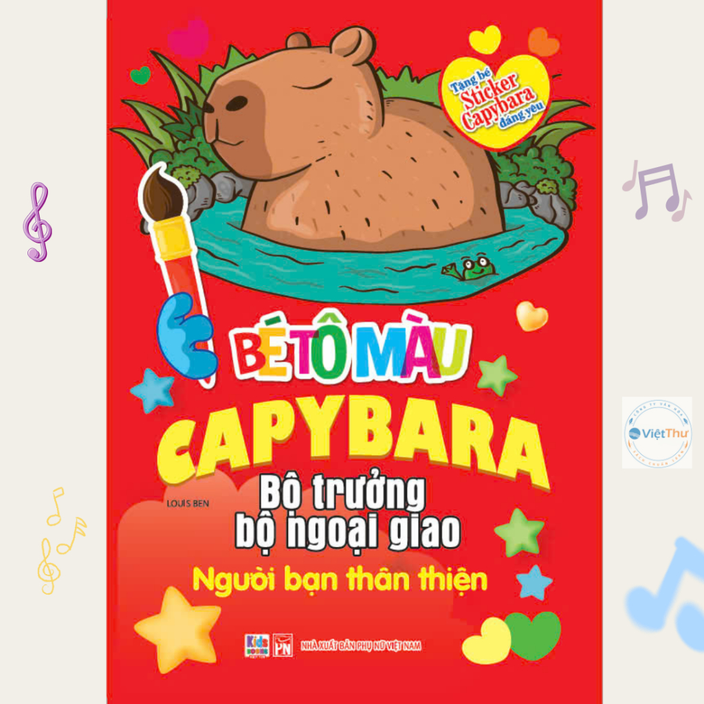 Book - Capybara Coloring Book - Minister of Foreign Affairs - Friendly ...
