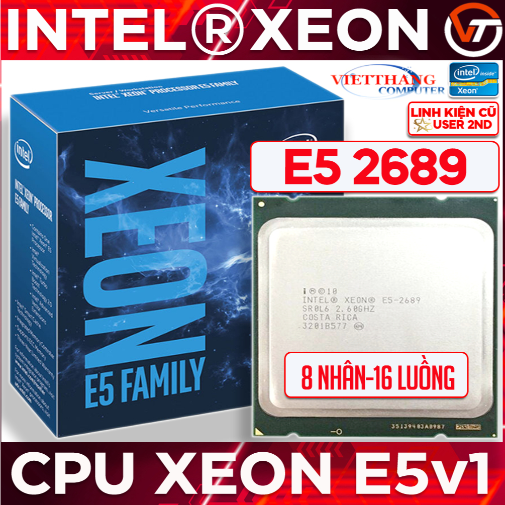 Intel Xeon E5 2689 CPU (2.6 GHz - 3.6 GHz,20M,8C/16T) High Pulse Simulator - Gaming For X79 (Old ...