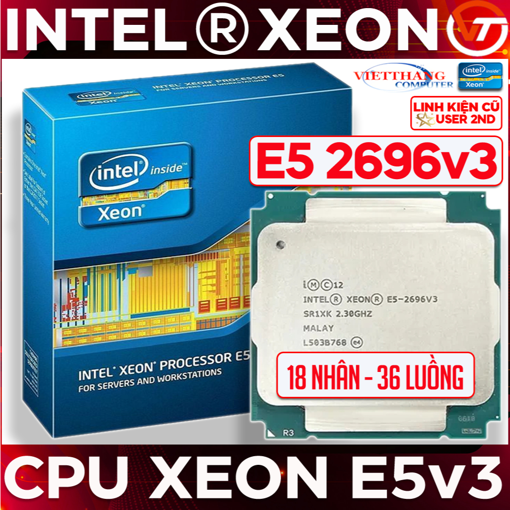 Cpu - Intel Xeon E5 Processor 2696v3 (2.3GHz-3.6GHz,45M,18C/36T) for ...