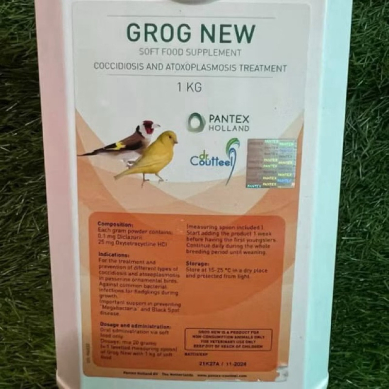GROG NEW treatment and prevention of coccidiosis and black spots for pet birds | Shopee Malaysia