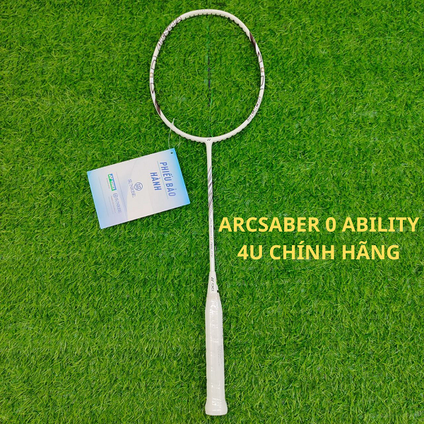 Genuine Yonex Arcsaber 0 Ability 4U White Badminton Racket (Free Velvet ...