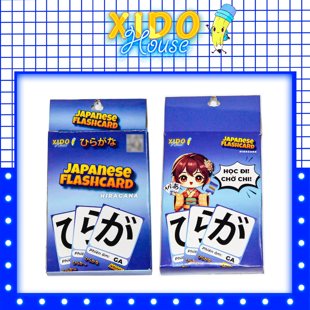 Hiragana Japanese Learning Flashcard Set - Japanese Letter Card Set ...