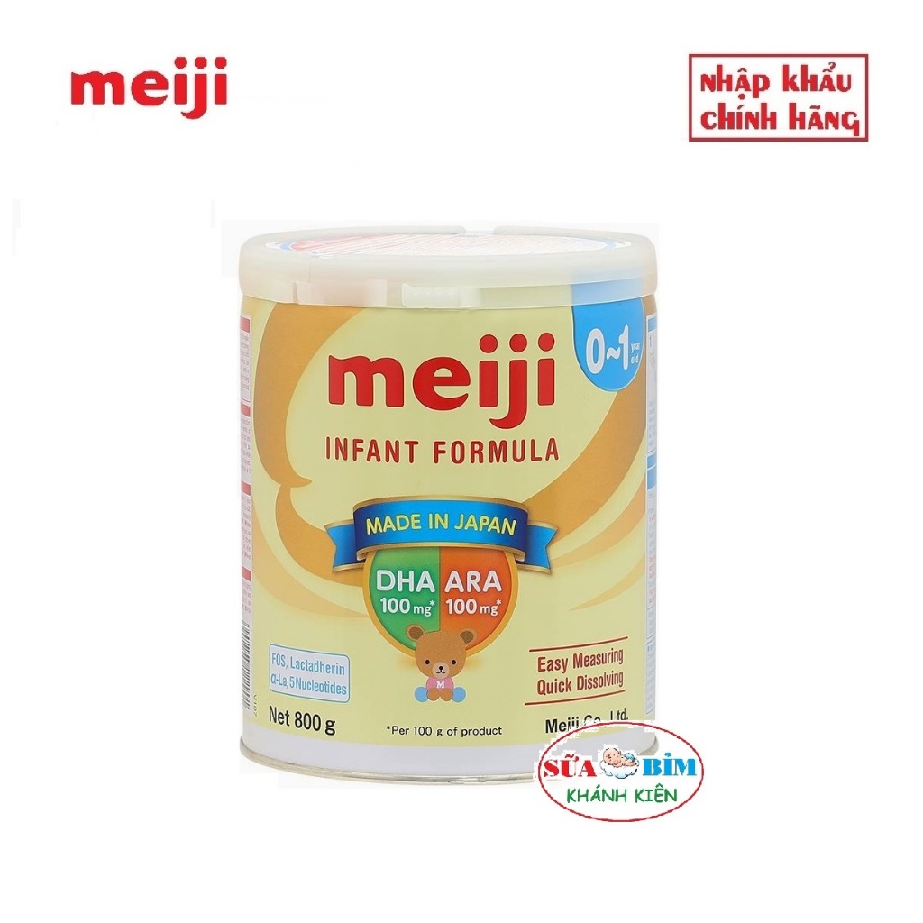 Meiji milk number 0-1 year old 800g new model (genuine import, new date ...