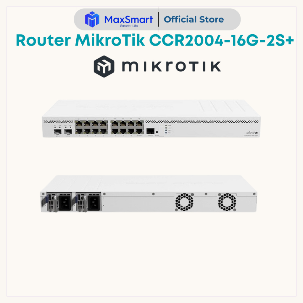 Router MikroTik CCR2004-16G-2S+ – Load balancing device, 1000 Users ...