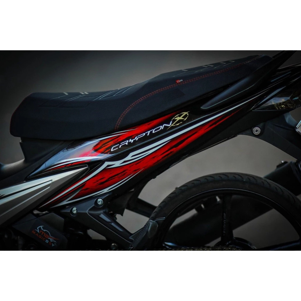 Removable STAMP red Crypton X model for small Exciter 135 - high ...
