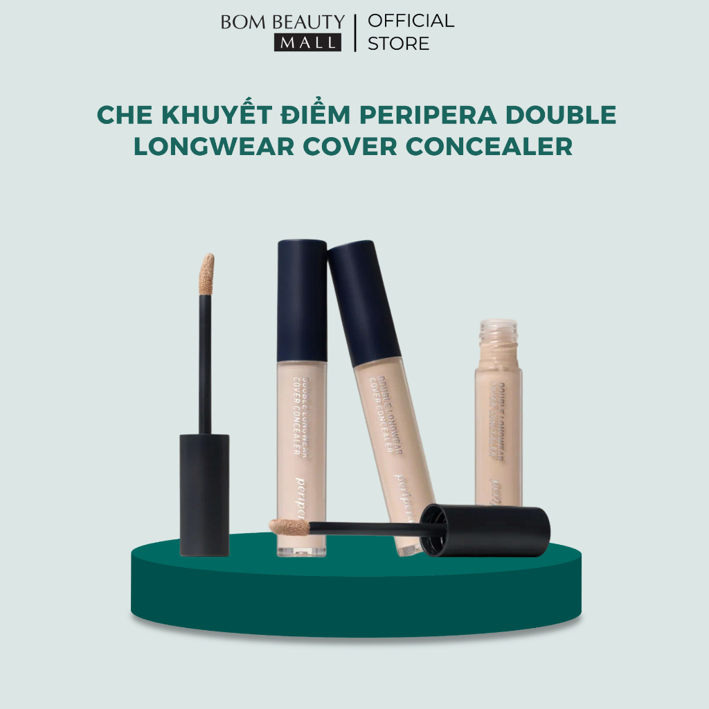 Peripera Double Longwear Cover Concealer 5.5g 0.5C Fair (August 2027 ...